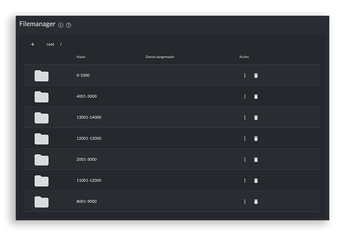 KLEKSI - Features - Filemanager